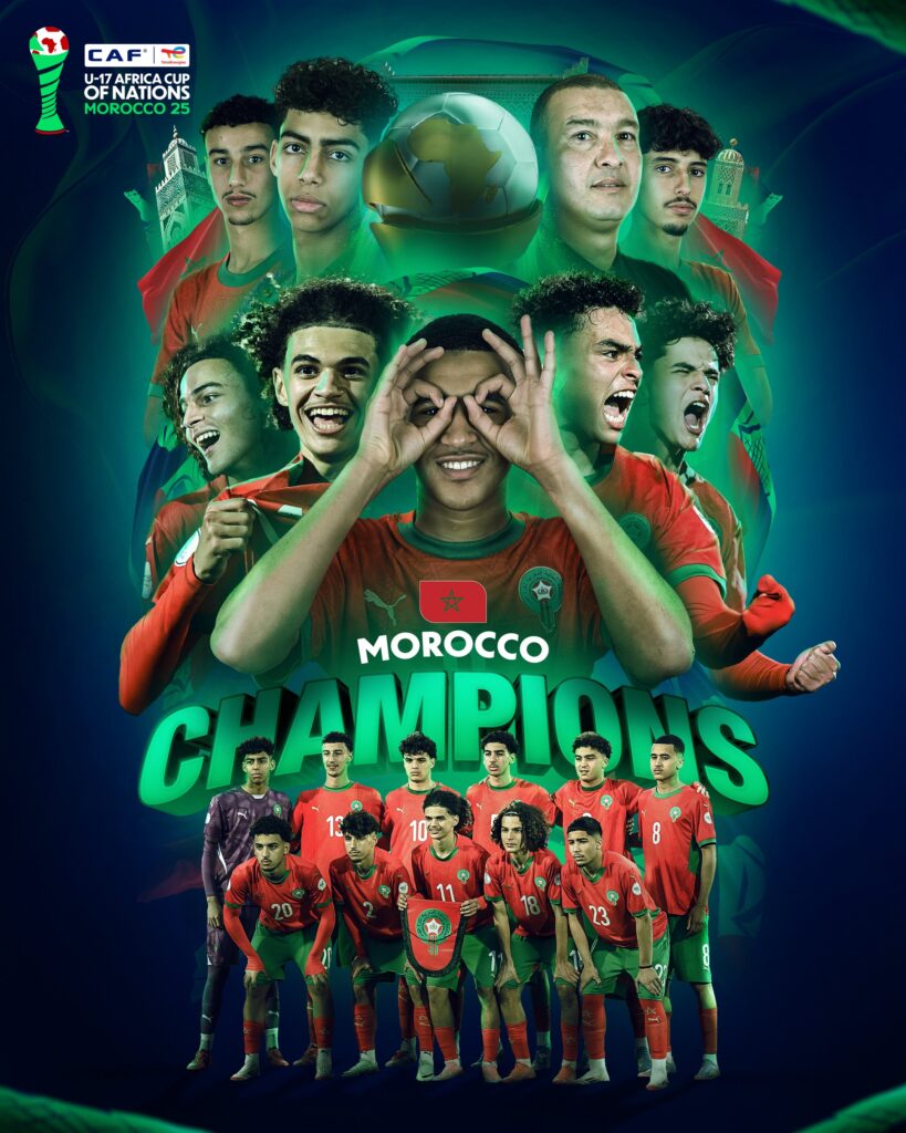 U-17 AFCON: Morocco crowned champions for the first time